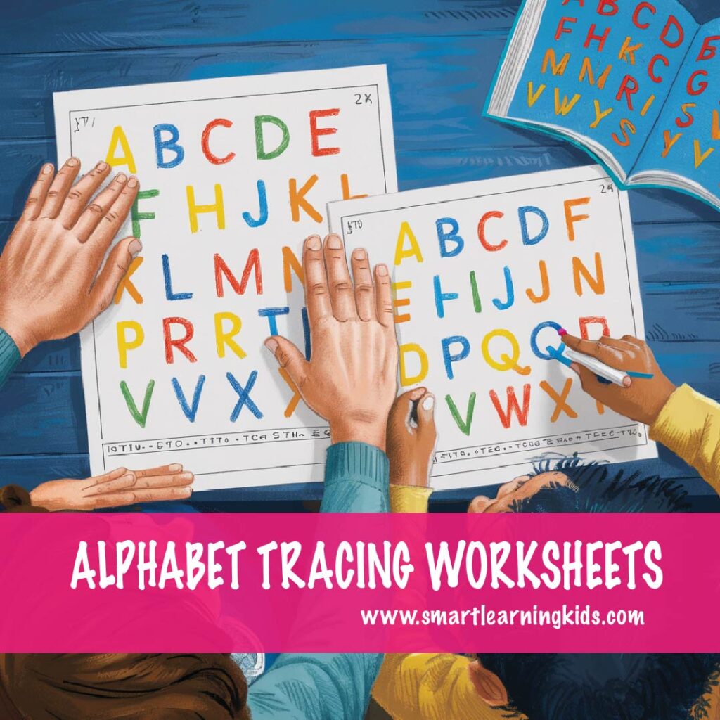 ALPHABET TRACING WORKSHEETS – Smart Learning Kids – downloadable ...